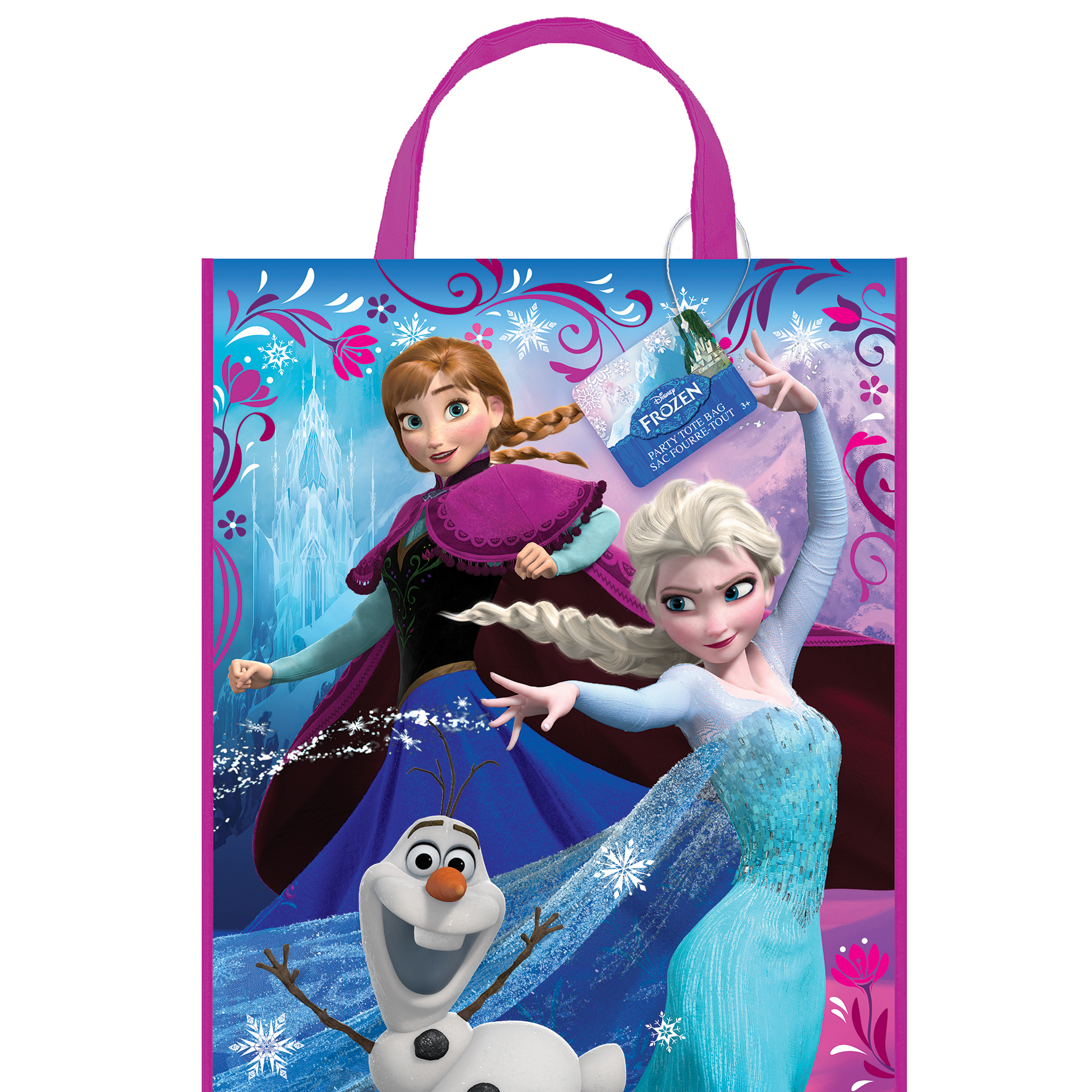 Large Plastic Frozen Favor Bag, 13" x 11"