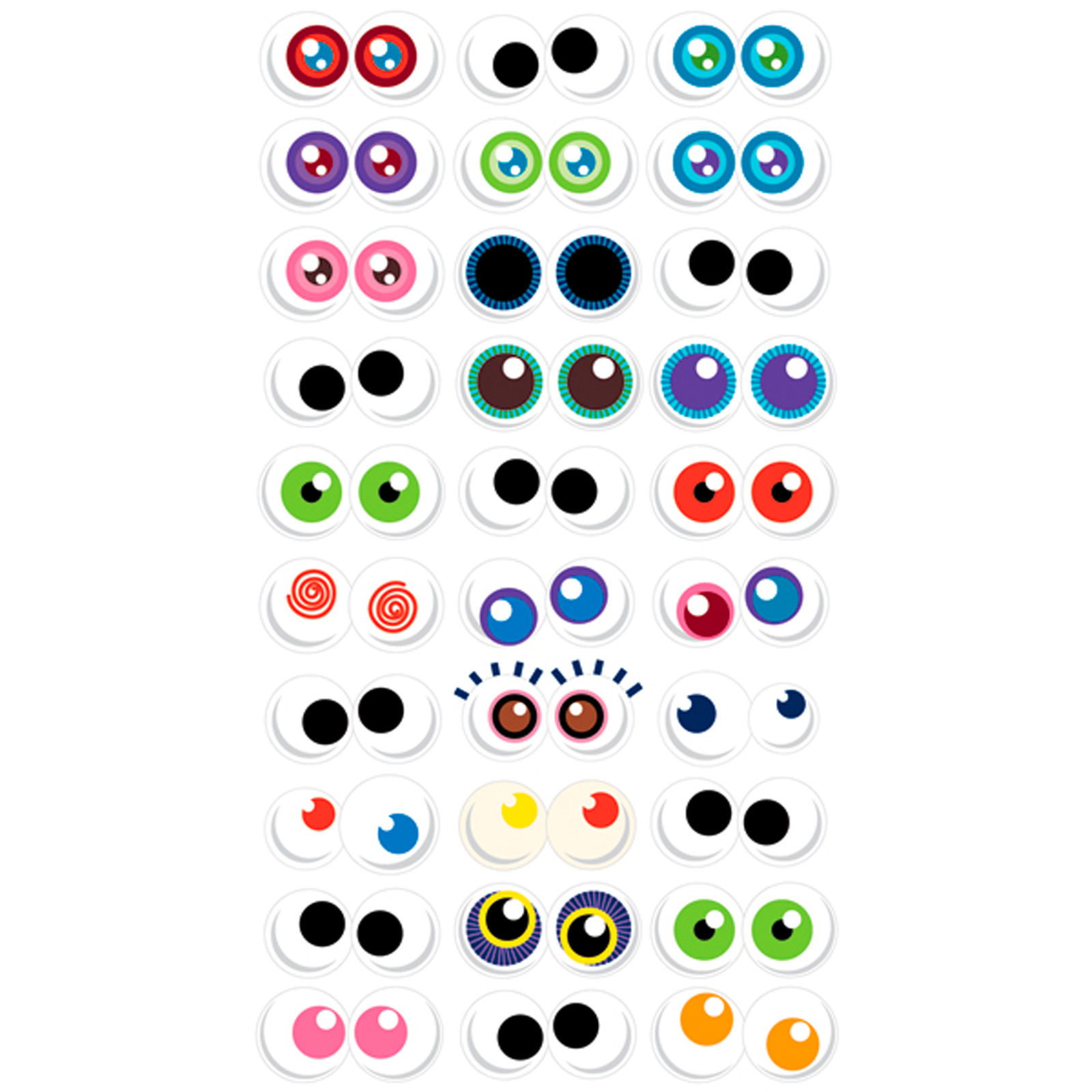 Googly Eyes Stickers at Albert Prowell blog